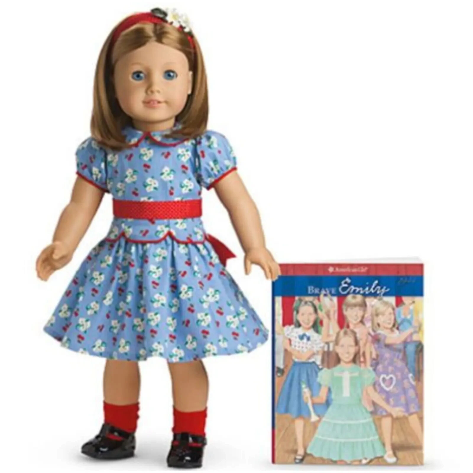 NEW American Girl EMILY DOLL Molly Friend Red Hair Blue Eyes Meet ...