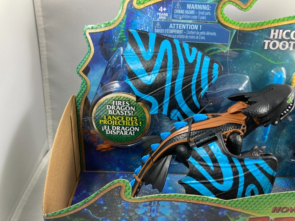 RARE Dreamworks HTTYD "HICCUP & TOOTHLESS", Alpha Blue Markings, Free ...