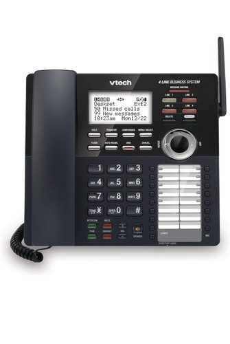 VTech AM18447 Main Console 4-Line Expandable Small Business Office ...