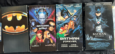 Batman VHS Lot 4 Batman, Batman Returns, Batman Forever Batman And ...