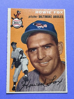 1954 Topps #246 Howie Fox EX-MT Baltimore Orioles Vintage | eBay