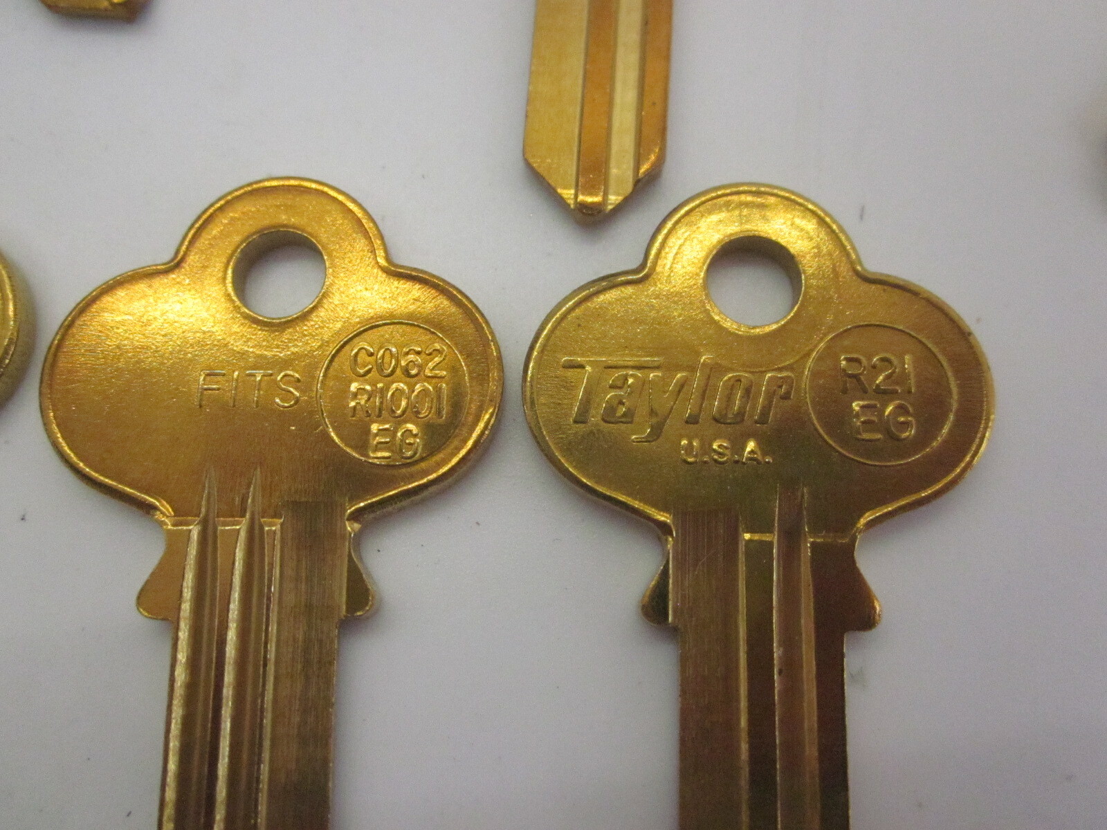 Lot of 10 Taylor Key Blanks blank Fits CO62 R1001 EG rare cutting lock ...