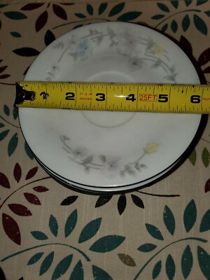 CAC Ceramic Helen 7 Saucers Floral Fine China | eBay