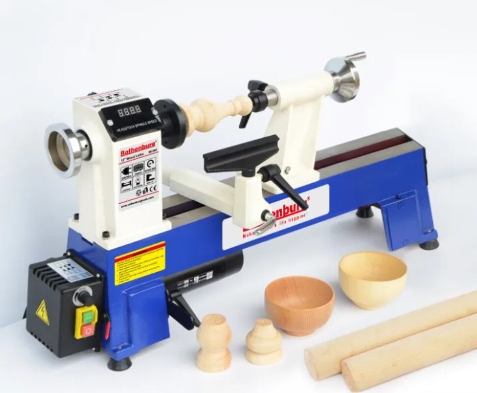 Woodworking Lathe Micro Household Multifunctional Desktop Wood Spinning ...