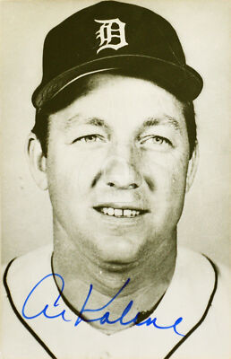 Tigers Al Kaline 1 Baseball Player Signed RPPC Photo Postcard Copy | eBay