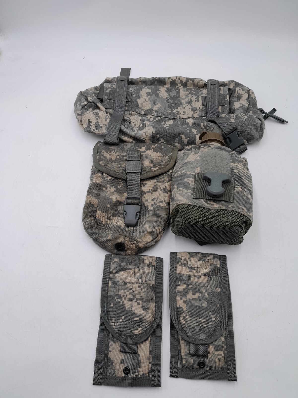 USGI ACU 3 DAY ASSAULT PACK WAIST BAG E-TOOL CANTEEN POUCH | eBay