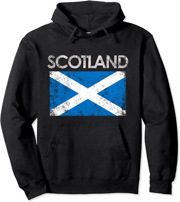 Vintage Scottish Flag Patriotic Pride Souvenir Unisex Hooded Sweatshirt ...