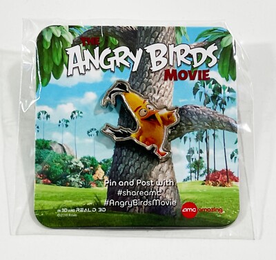 Two Angry Birds Chuck Canary Yellow Bird Promotional AMC Theater Movie ...
