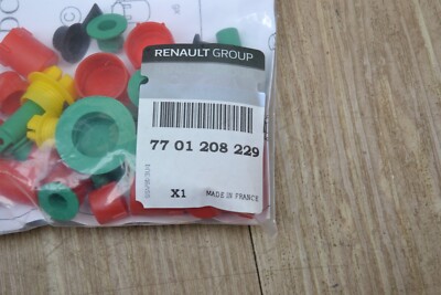 7701208229 Original Renault Stopfensatz YQ13 Rep.-Satz Verschlüsse für ...