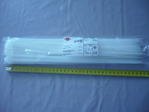 100 Colliers de serrage Rilsan Colson Nylon blanc WURTH 4,8mm x 360mm ...
