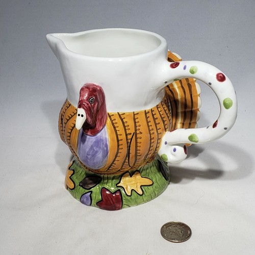 Department 56 Turkey Creamer Gravy Pitcher Thanksgiving Dinner Fall ...