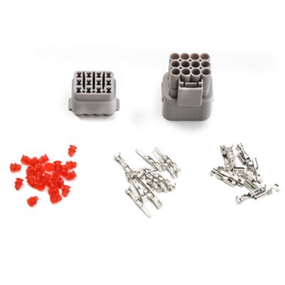 Car 12 Pin Sealed Waterproof Male & Female Electrical Wire Auto ...