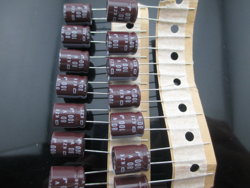 30pcs NCC Nippon Chemi-Con KZE 100mfd 80V 100UF electrolytic Capacitor ...