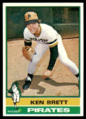 1976 Topps Baseball Card Ken Brett Pittsburgh Pirates #401 EX-MT | eBay