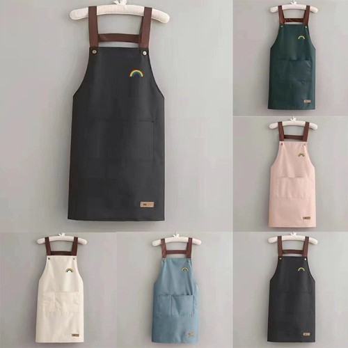 Oilproof Kitchen Aprons Chef Apron Cooking Smock Coffee House | eBay
