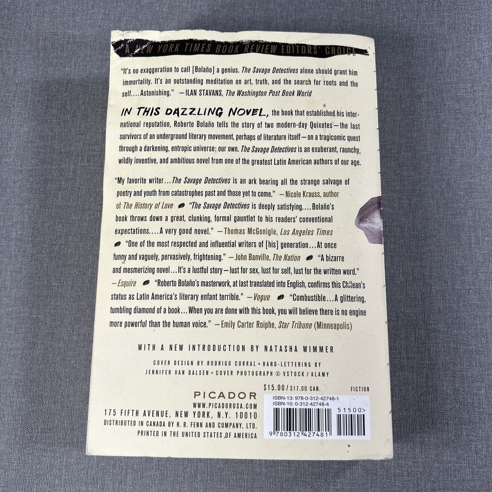 The Savage Detectives by Roberto Bolaño 2008 Trade Paperback Book ...