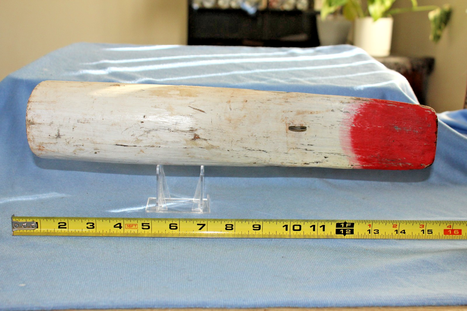 Vintage Red & White Giant Wooden 16" Replica Fishing Lure Decor Store ...