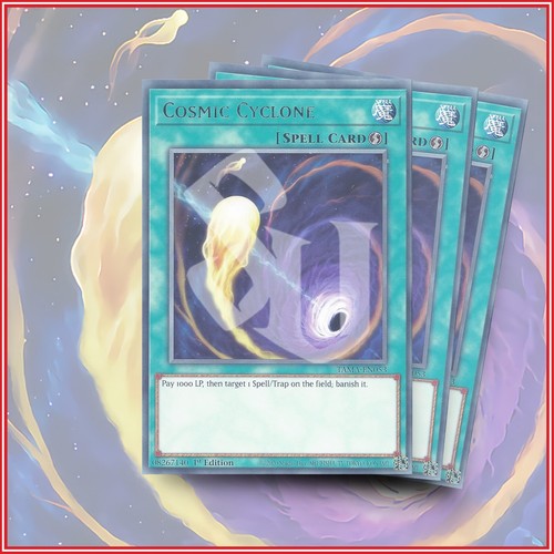 YuGiOh COSMIC CYCLONE x3 | TAMA ️ POWERFUL RARE CARD ️ 1ST EDITION 💎 | eBay