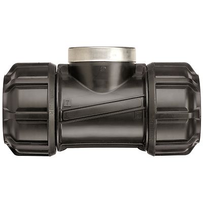 Philmac METRIC POLY PIPE TEE WITH FEMALE OUTLET *Aust Made- 25mmx3/4 ...