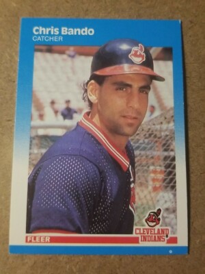1987 Fleer Baseball Card #243 Chris Bando - Cleveland Indians | eBay
