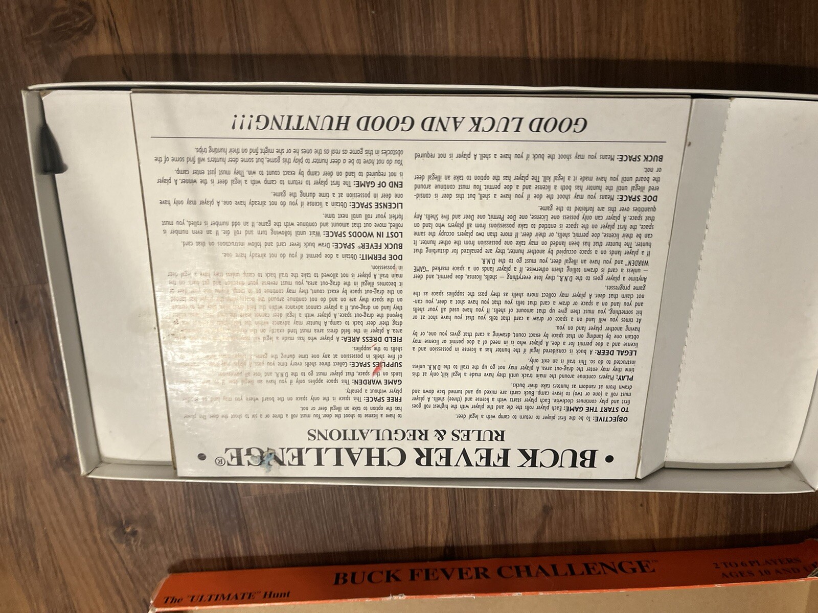 RARE Buck Fever Challenge Board Game Ultimate Hunt 1988 Deer Hunting ...