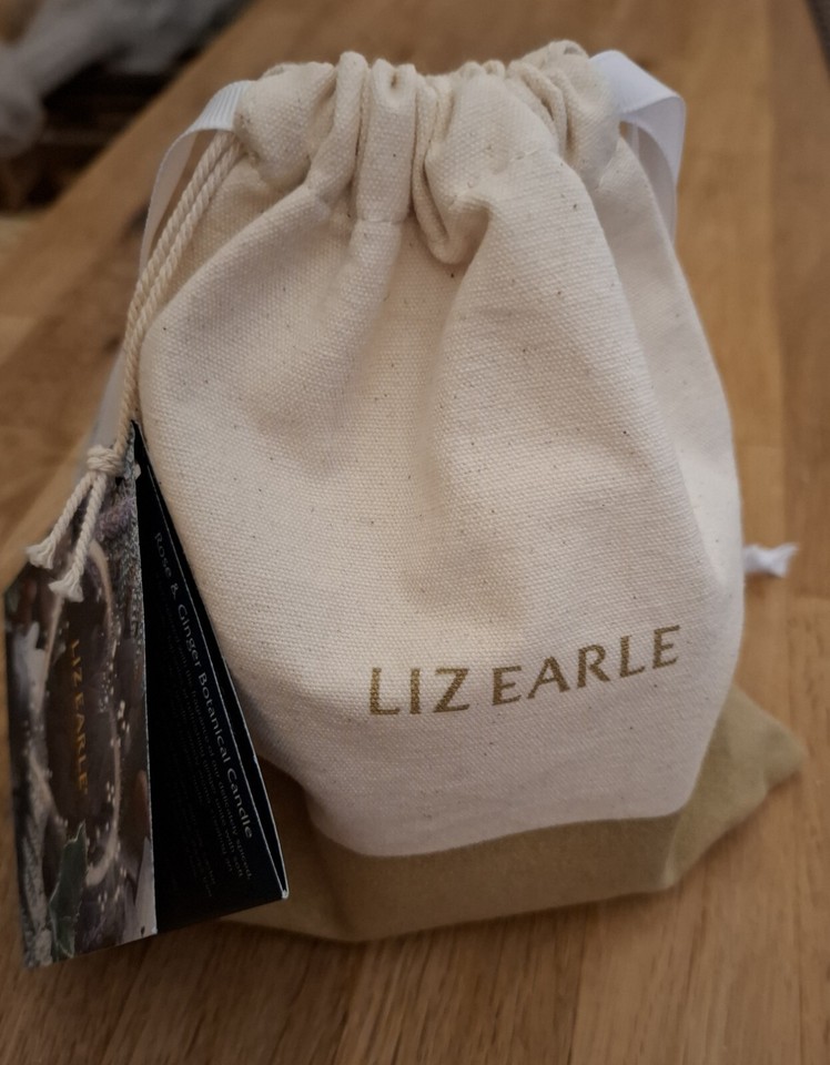 Liz Earle Rose & Ginger Botanical Candle 75g Brand New & Boxed With ...