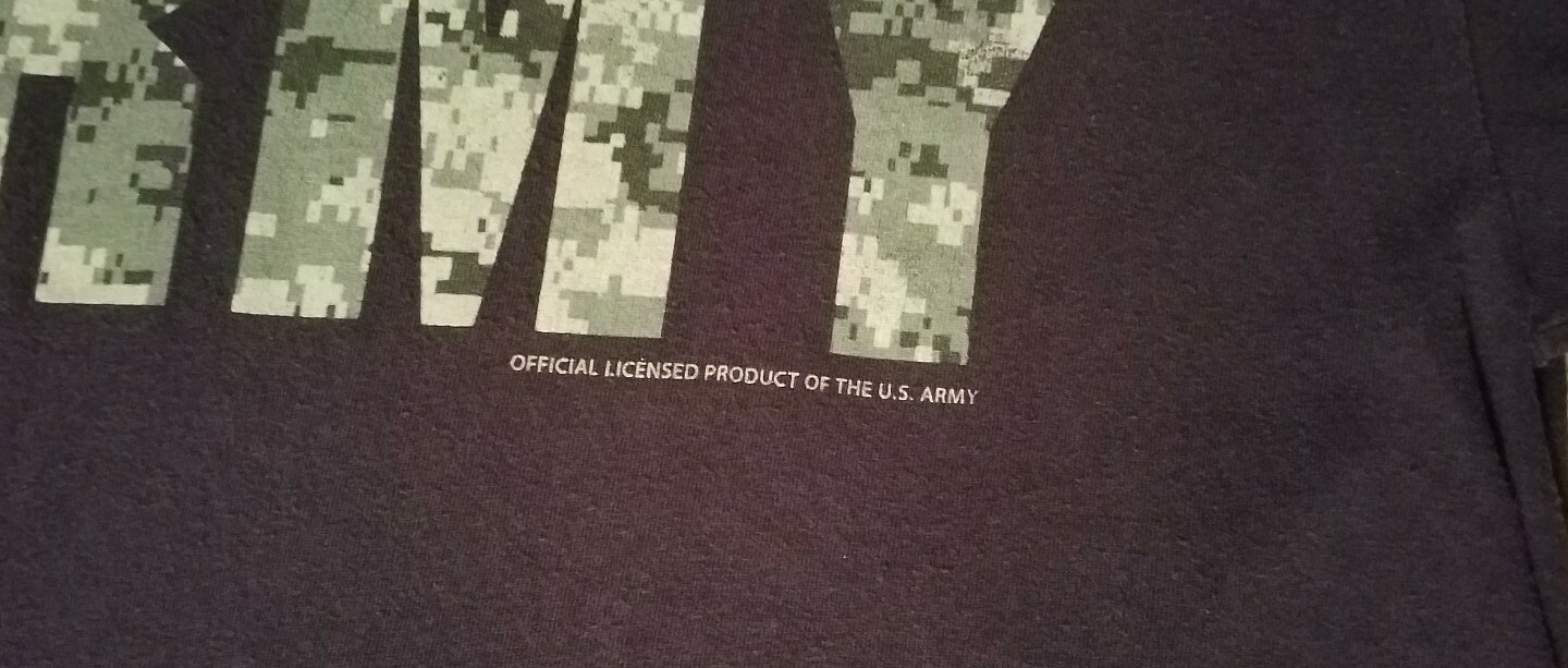 Vintage U.S. Army Digi Camo Logo Black T Shirt Promo … - Gem