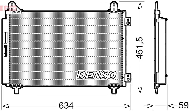 DENSO AC Condenser For CITROEN DS OPEL PEUGEOT 208 II VAUXHALL 18-22 ...