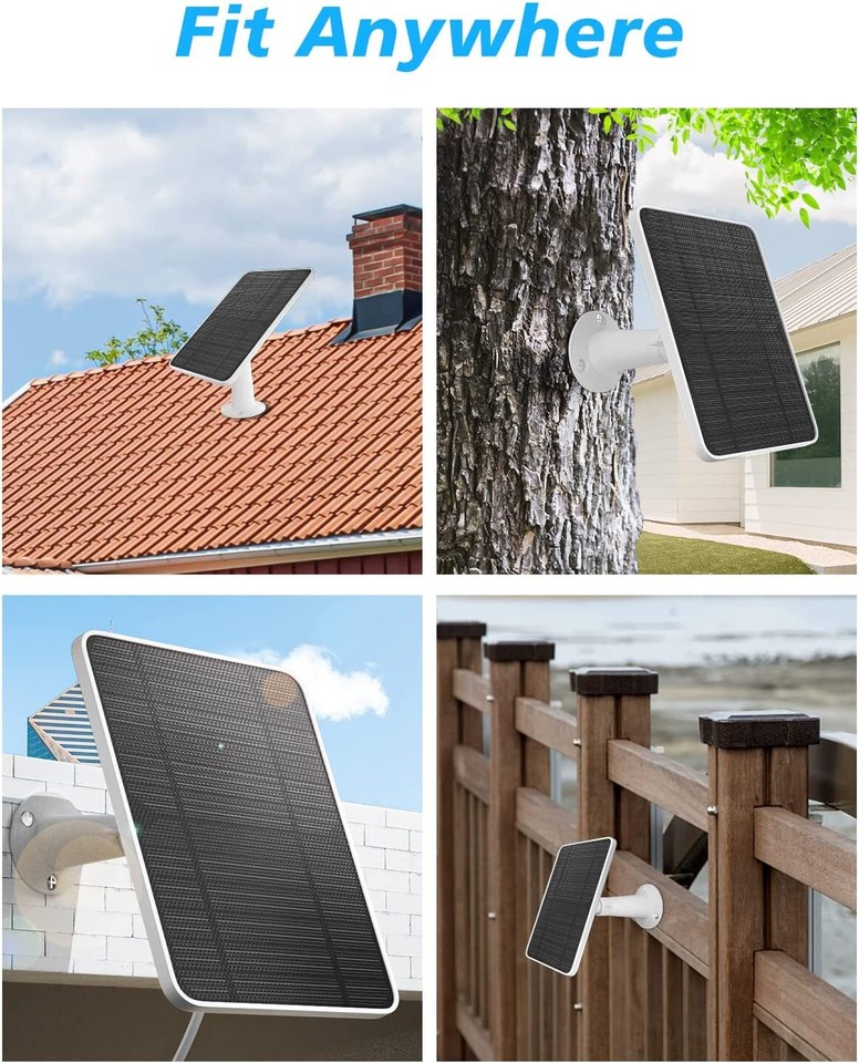 Weatherproof Solar Panel for Arlo Pro 4/3/Ultra/Ultra 2/Pro 3 ...