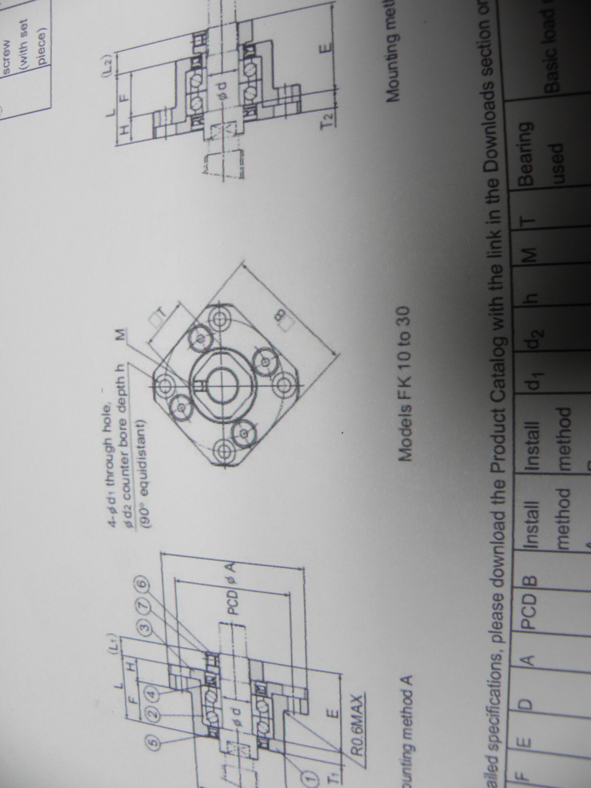 THK Ball screw Bearings FK15 with screw hardware | eBay