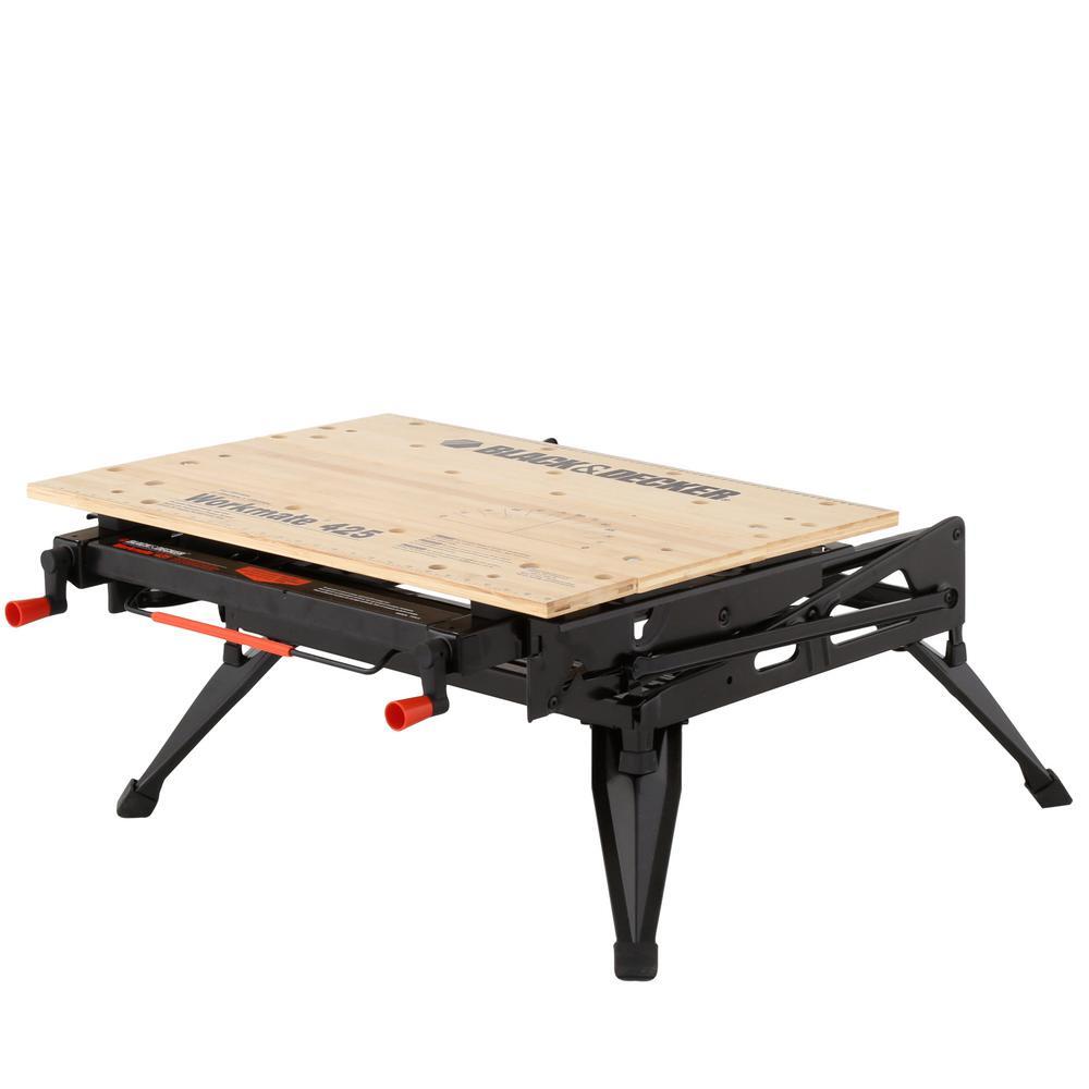 Workbench 30 in Folding and Vise Portable Workmate 425 Garage Storage ...