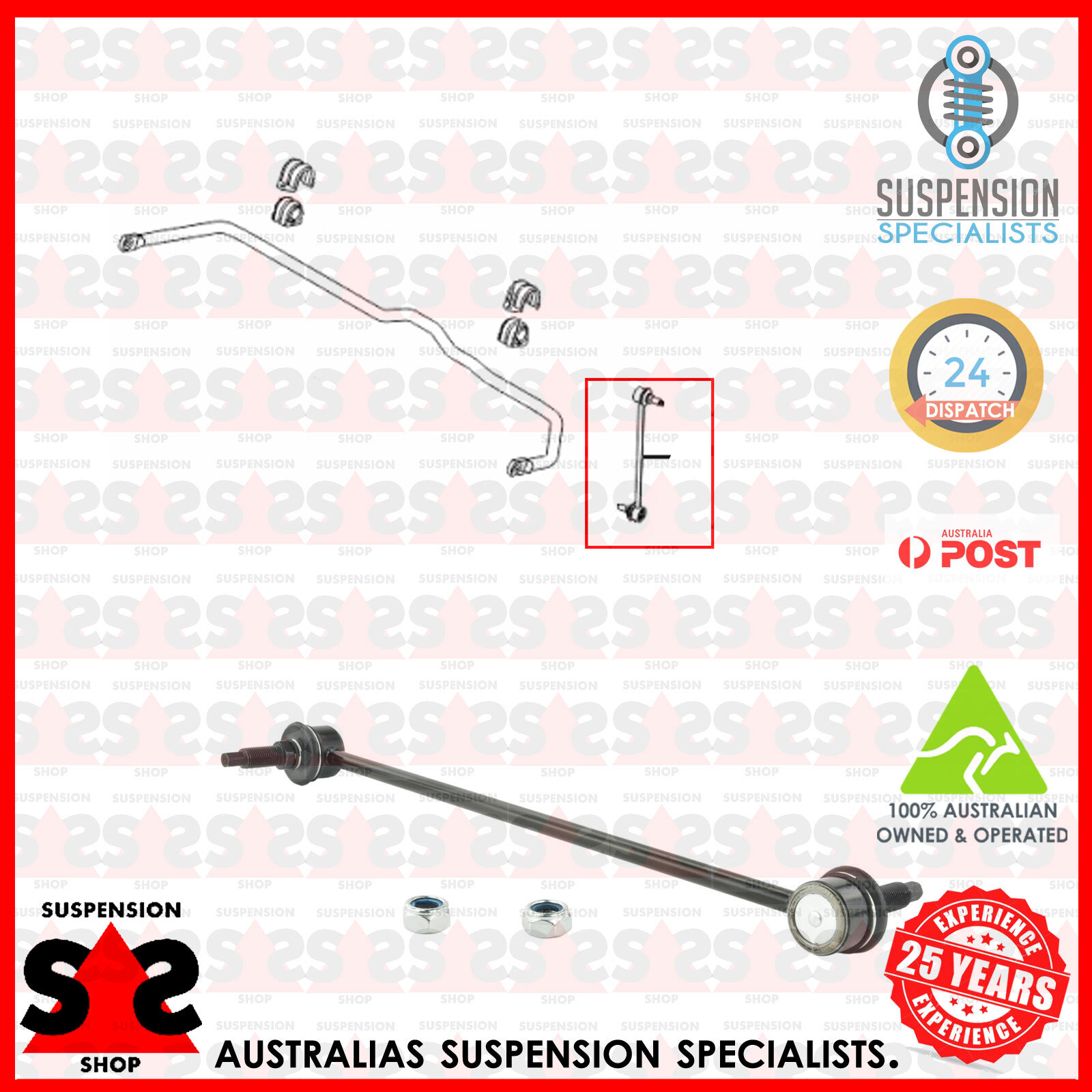 Front Axle Link/Coupling Rod, Stabiliser Bar Suit SAAB 9-3 Convertible ...
