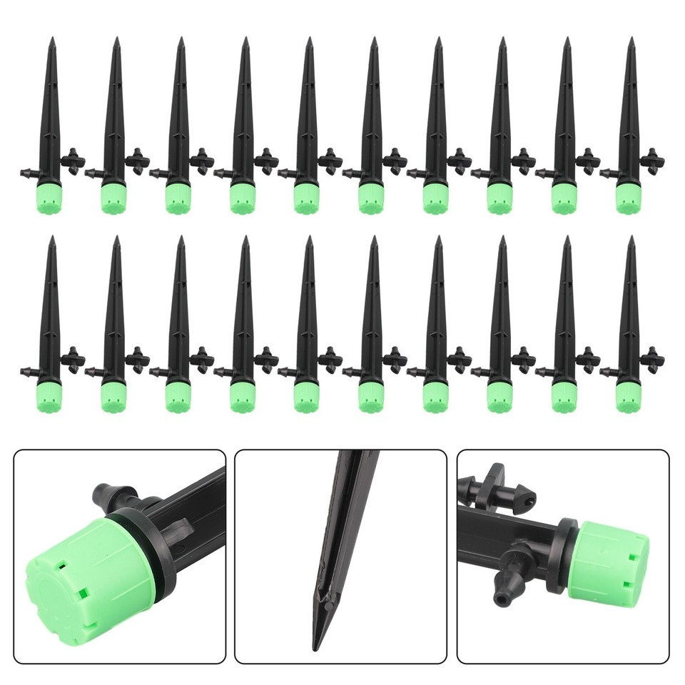 50pcs/Kit Micro-Bubbler Drip Irrigation Adjustable Emitter Stake Water ...