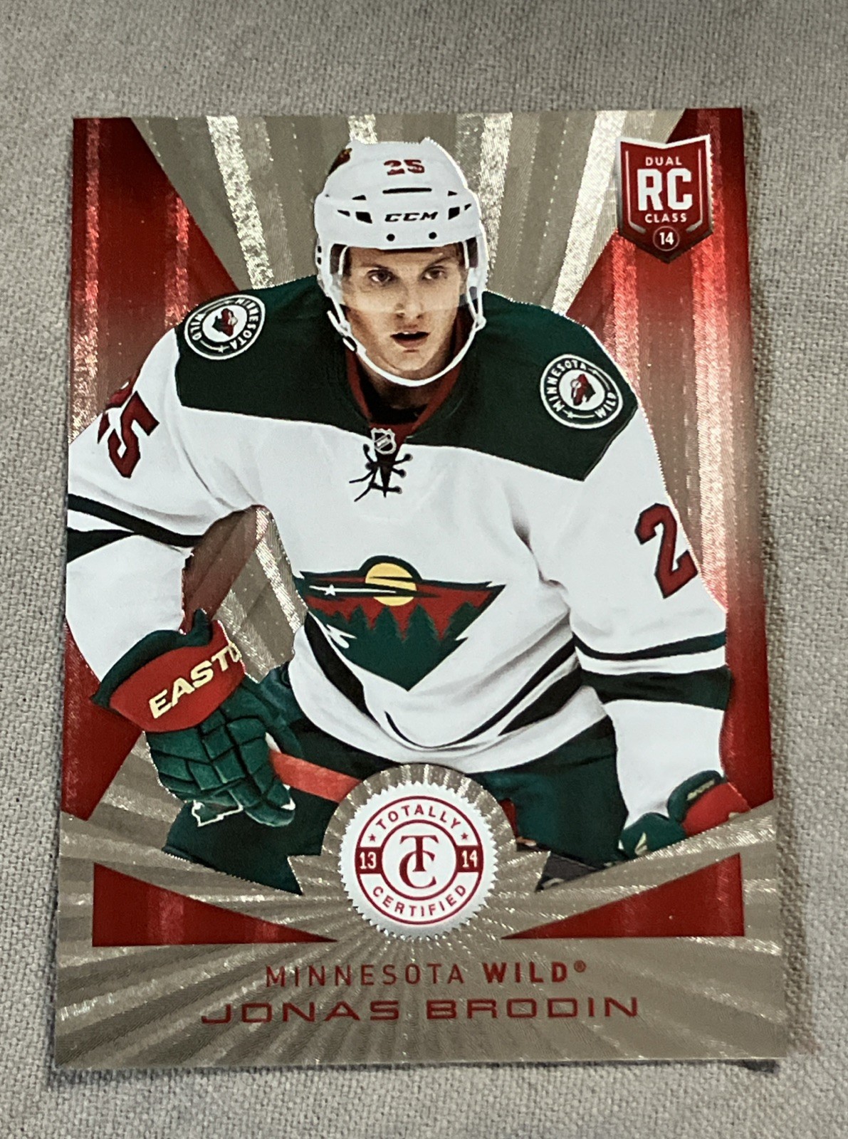 Jonas Brodin 2013 Totally Certified #RR-JB Rookie Roll Call Blue Prime ...