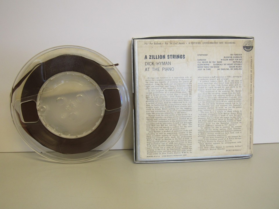 Dick Hyman At The Piano A Zillion Strings 7 1/2 IPS 4-Track Reel To ...