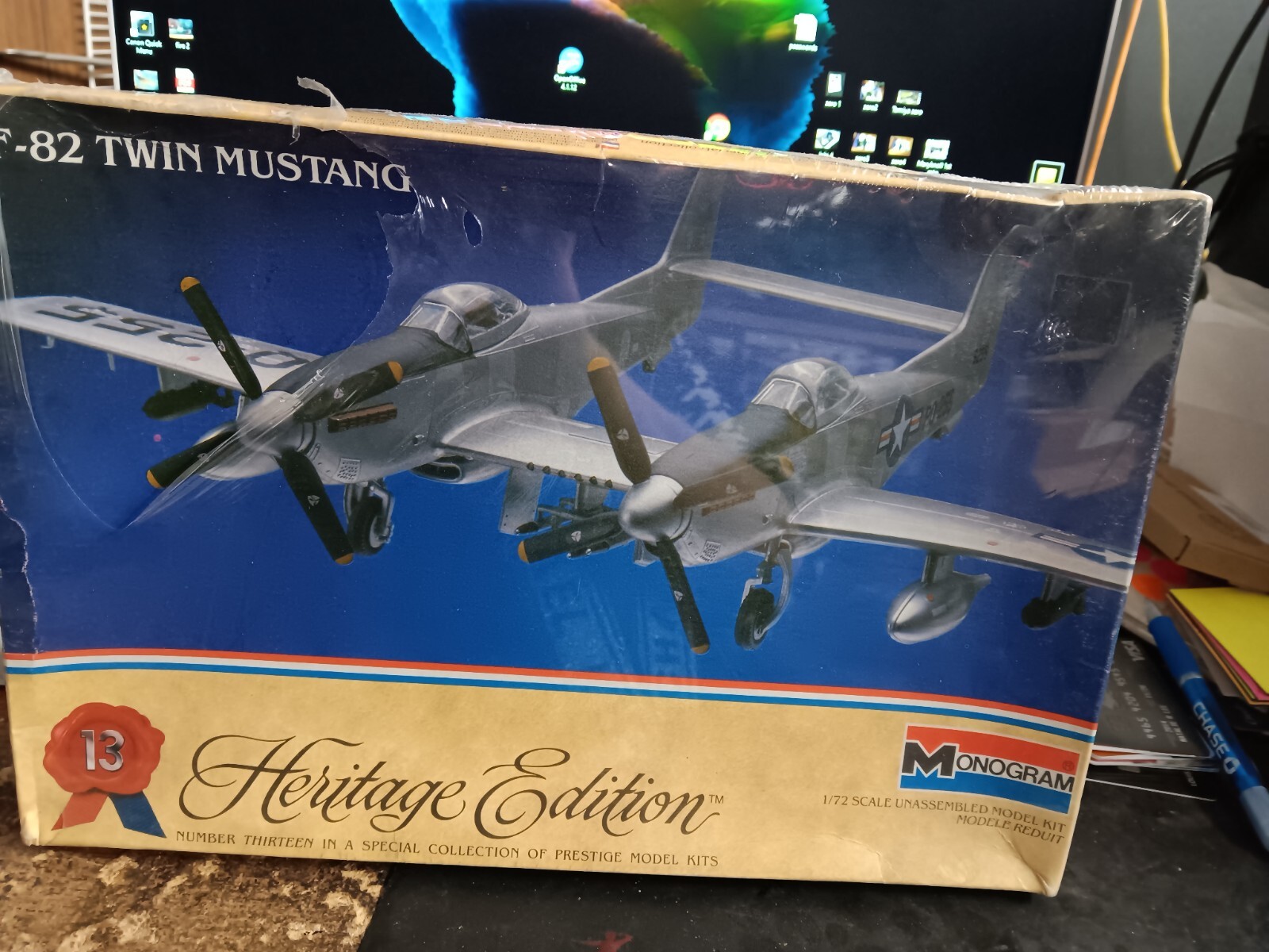 Monogram F-82 Twin Mustang 1/72 scale model kit | eBay