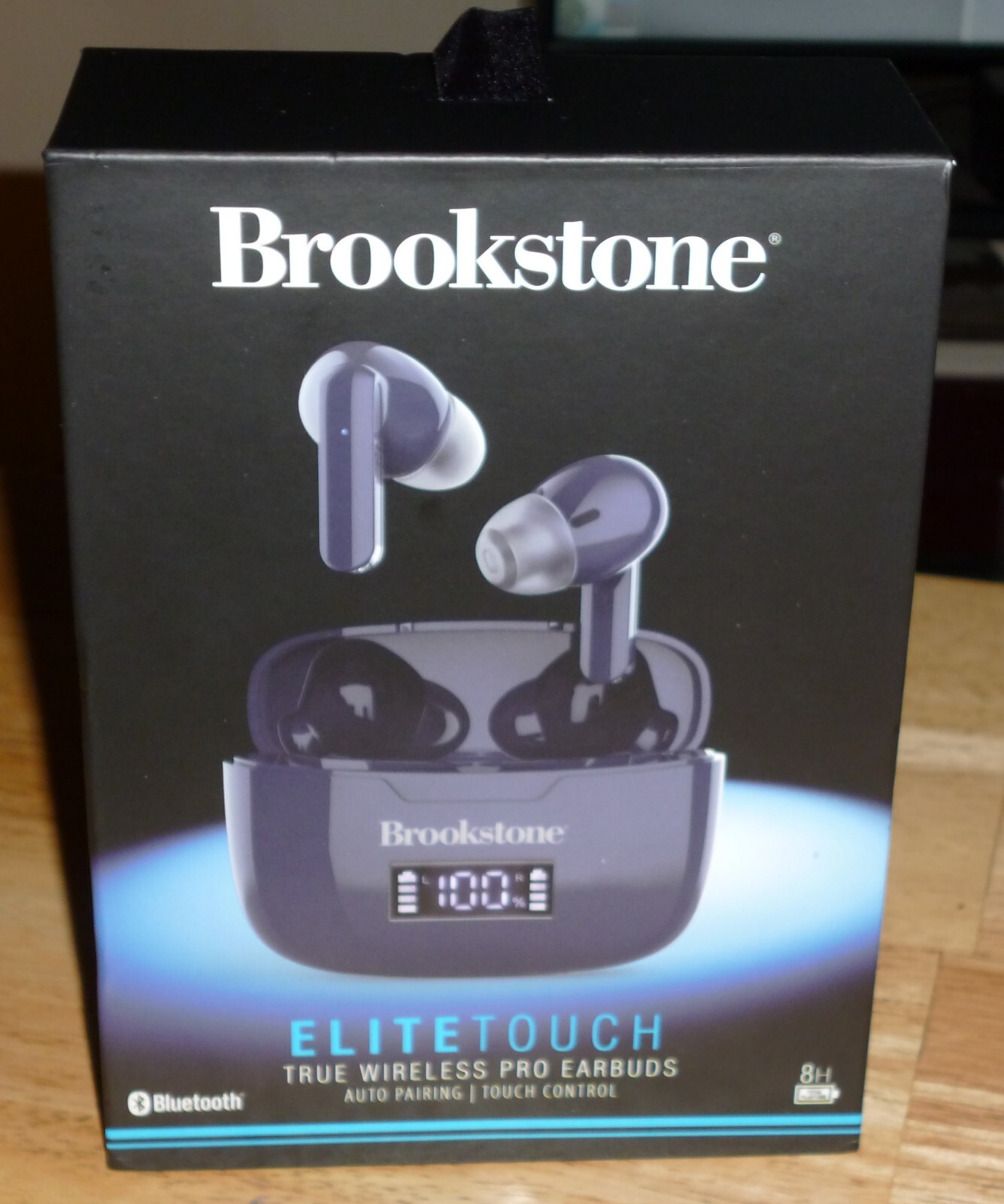 Brookstone Elite Touch True Wireless Earbuds (NAVY BLUE) Auto Pairing ...