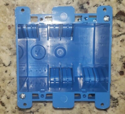 Carlon B225R 2-Gang, Old Work 25 Cu. In. PVC Switch/ Outlet Electrical ...