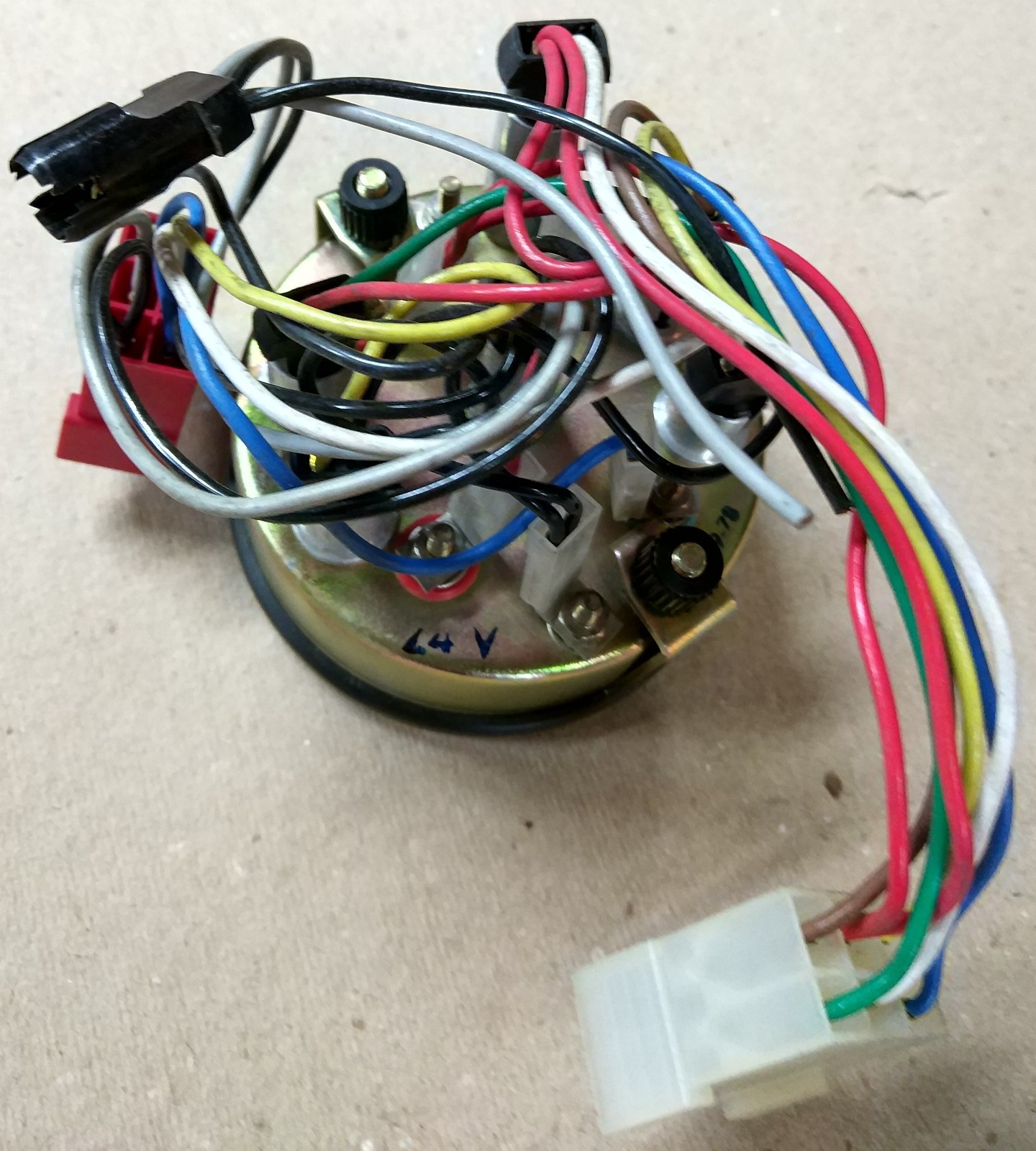 AST Temperature and Fuel Gauge Vintage... maybe Nissan or Ebro 24V 90MM ...