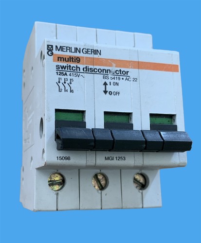 Merlin Gerin Multi9 15059 3 Phase 125A Switch Disconnector | eBay