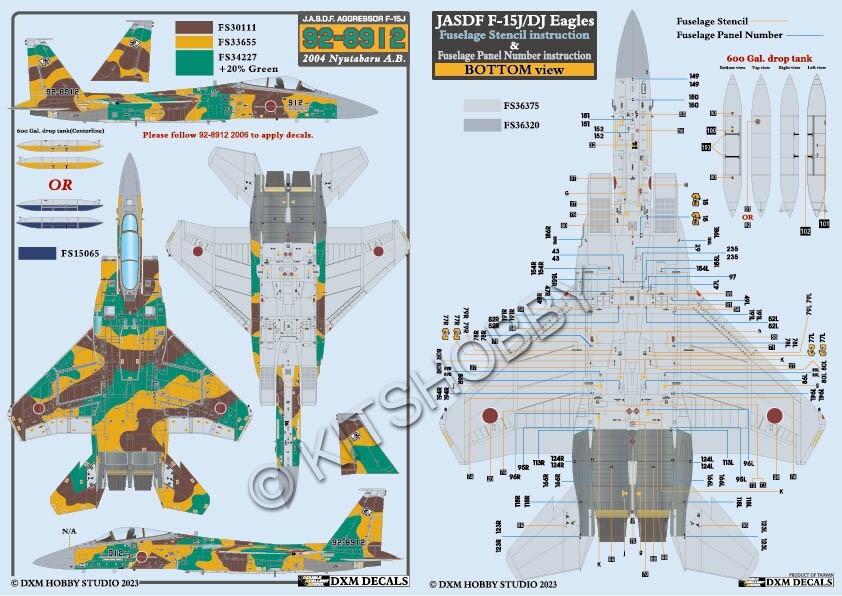 DXM decal 1/72 JASDF F-15J/DJ Aggressors Vol.1 Decal | eBay