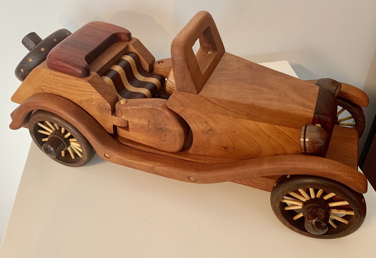 Vintage Handmade Wooden Cars Mahogany Car Models Handmade Wooden Car