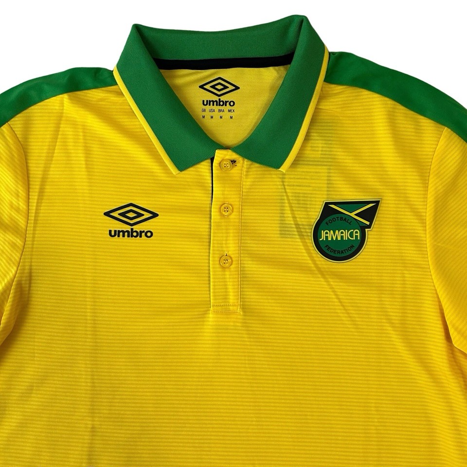 Umbro Jamaica Federation Home Jersey Men M Soccer Football BOB MARLEY ...