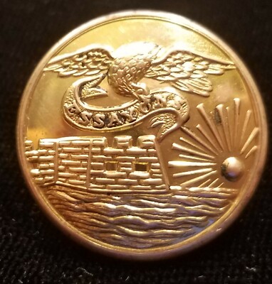 PRE CIVIL WAR UNITED STATES ENGINEER OFFICER'S BUTTON ALBERT# EG-6-TY ...