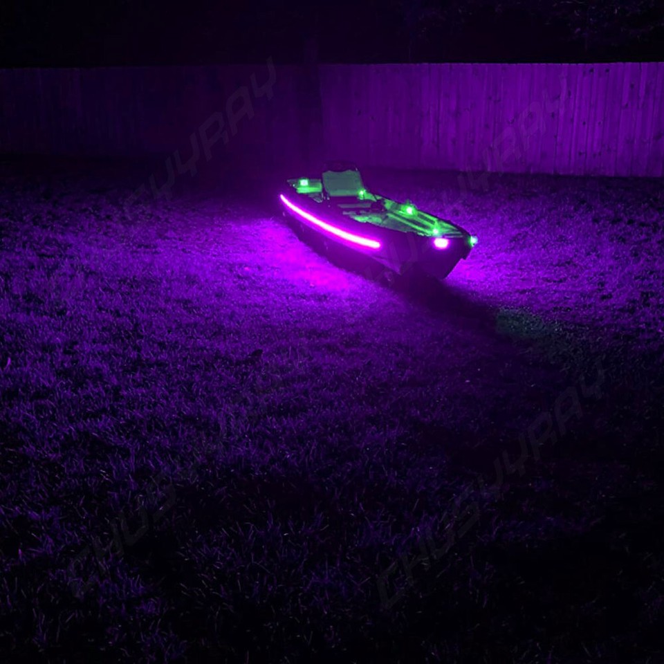 LED Black Light Fishing LED Strip UV Ultraviolet boat bass fishing 12v ...