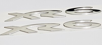 Ford XR6 chrome Letter Badge Falcon XR6 Boot / Side Skirt Self Adhesive ...