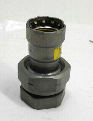 Viega 25656 MegaPress G Union Carbon Steel 3/4" P x 3/4" FPT Buna-N ...