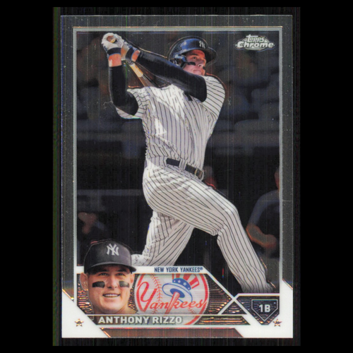 Anthony Rizzo #191 2023 Topps Chrome New York Yankees Baseball Card MLB ...