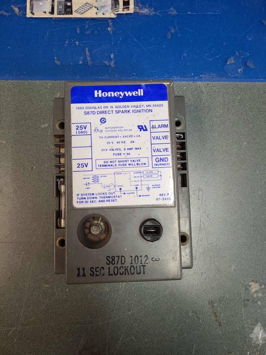 Honeywell S87D1012 Direct Spark Ignition Control Module (21D2) | eBay