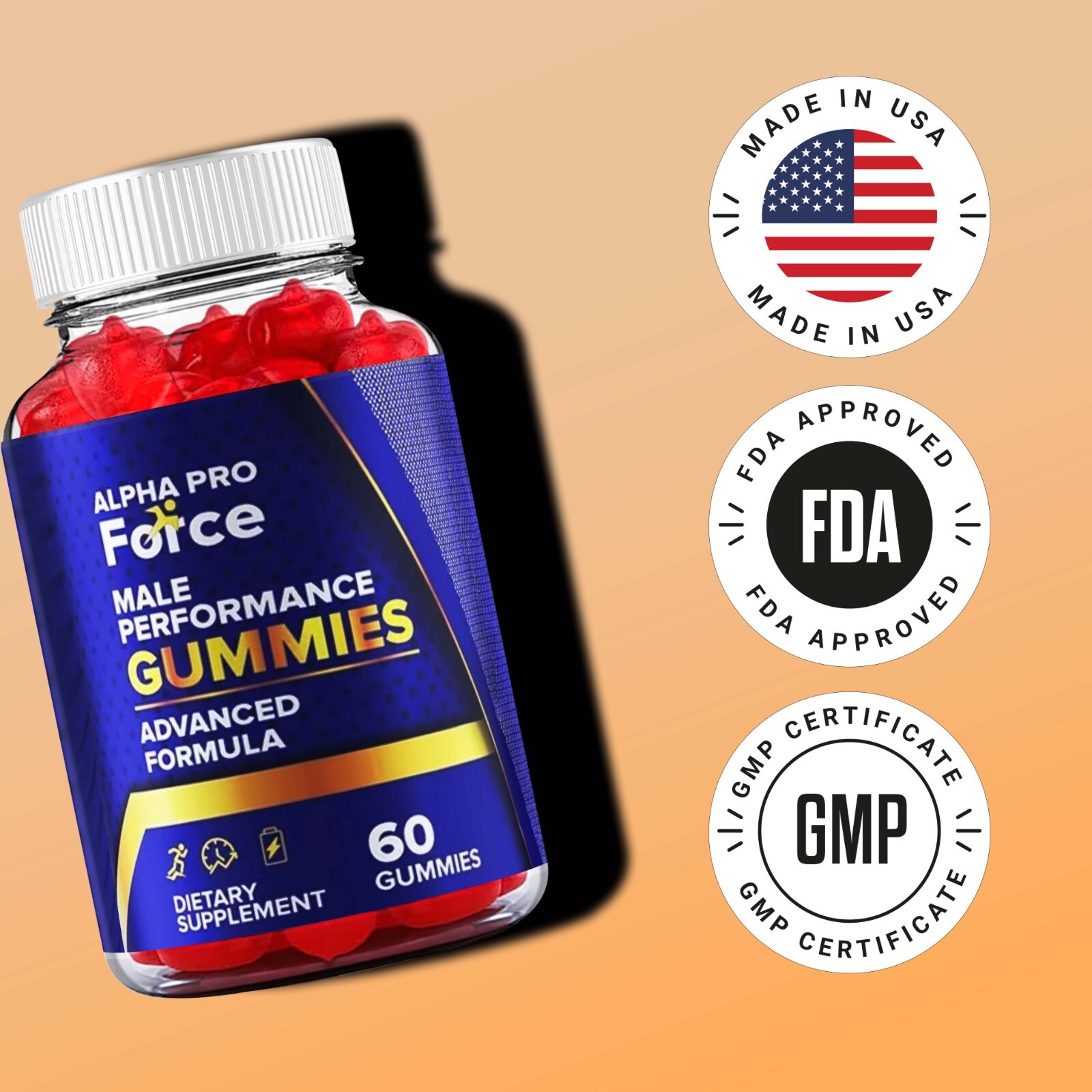 (2 Pack) Alpha Pro Force Gummies for Men – Alpha ProForce Male ...